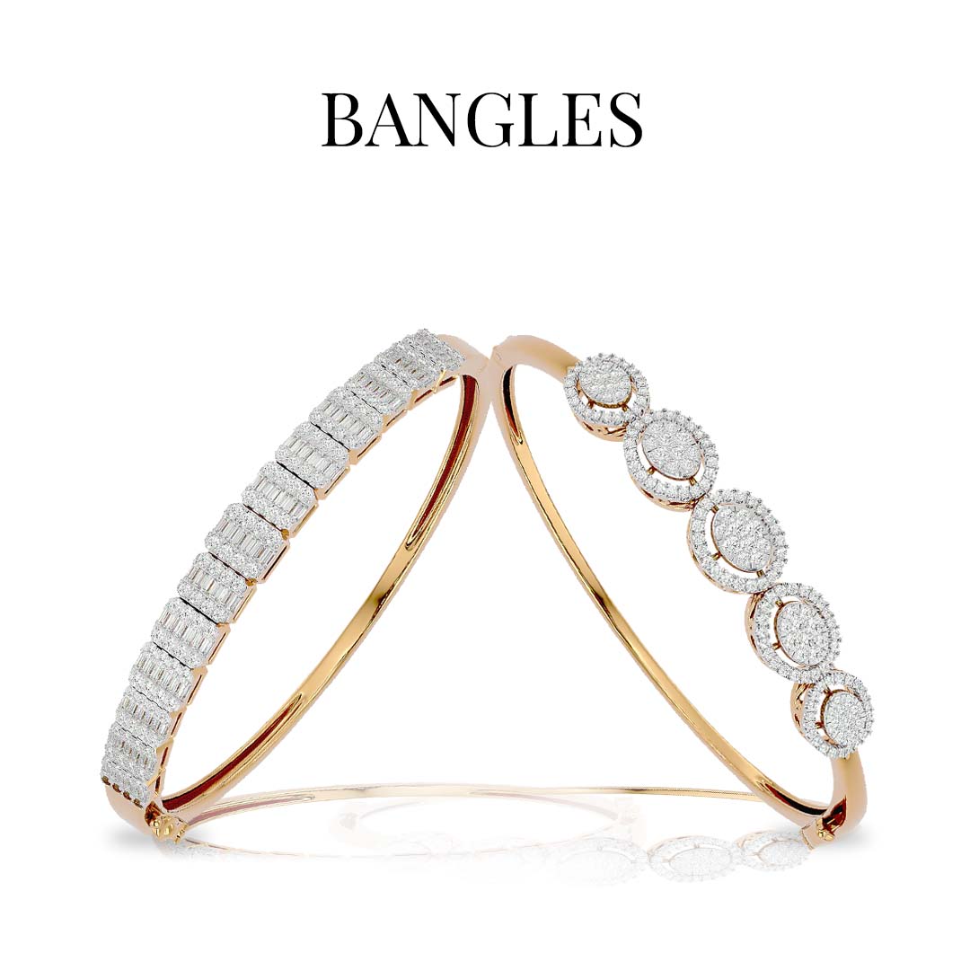 Lab Grown Diamond Bangles Online – Elmas